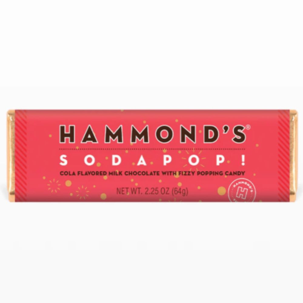 Hammond's Soda Pop Milk Chocolate Bar - RetroFestive.ca