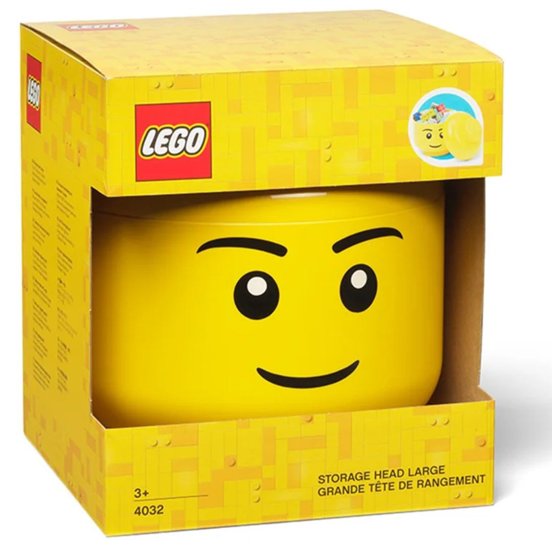 LEGO Storage Head - Large Boy - RetroFestive.ca