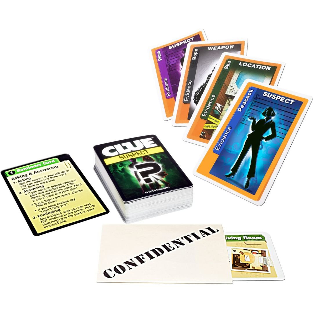Clue Suspect Card Game - RetroFestive.ca