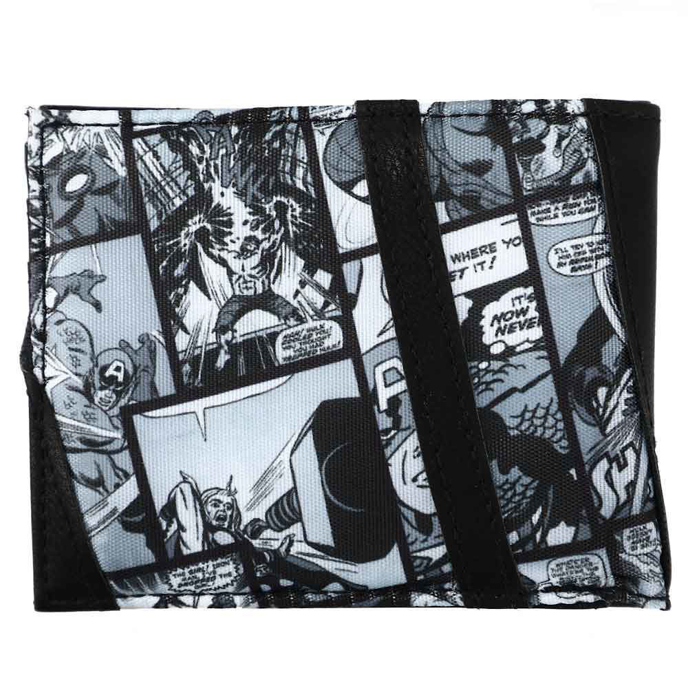 Marvel Comics Bifold Wallet in Black Canada | RetroFestive.ca