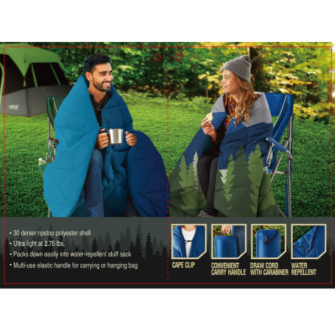 Ombre Forest Oversized Camping Blanket - RetroFestive.ca