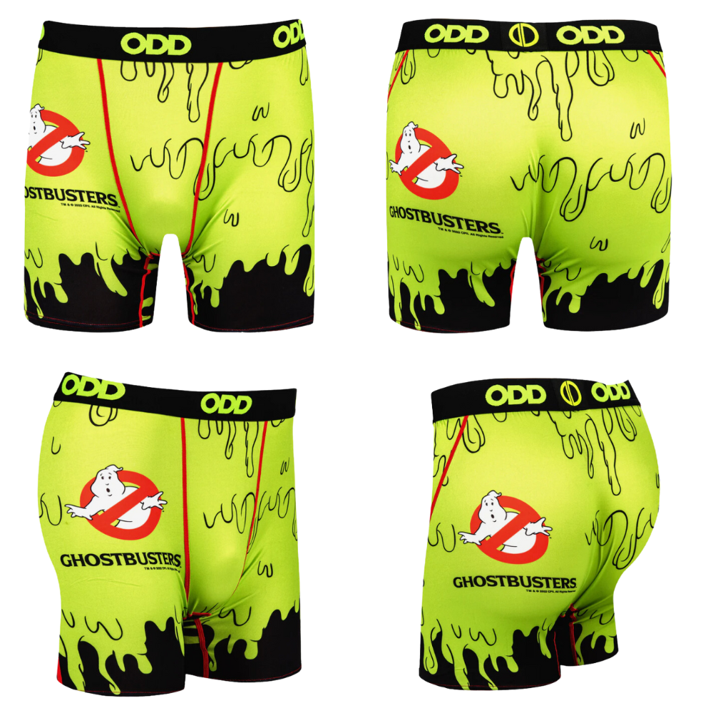 Ghostbusters Slime Drip Boxer Briefs by Odd Sox Canada | RetroFestive.ca