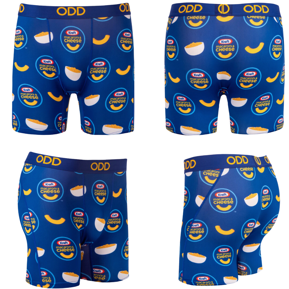 Kraft Mac & Cheese Boxer Briefs by Odd Sox Canada | RetroFestive.ca