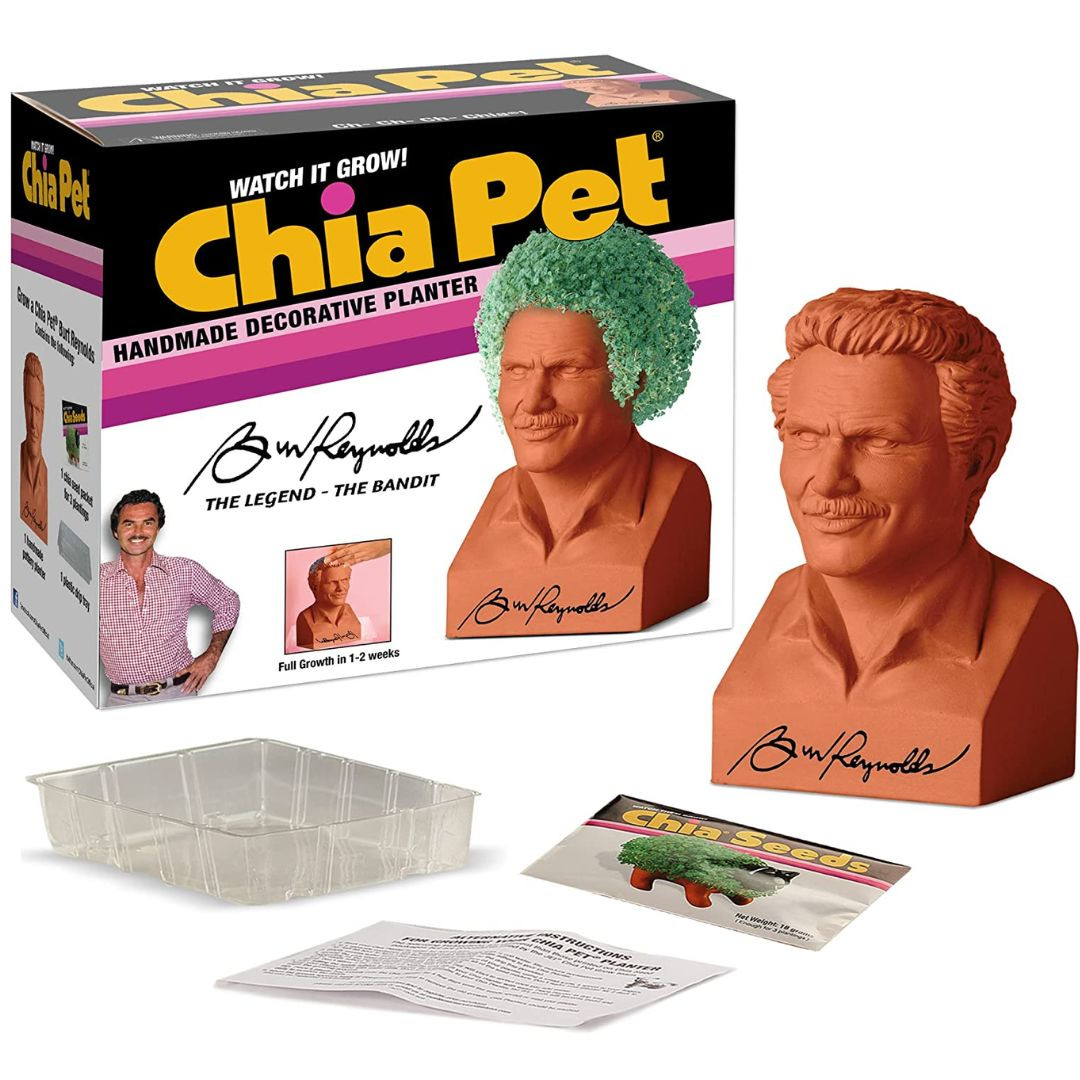 Chia Pet: Burt Reynolds - RetroFestive.ca