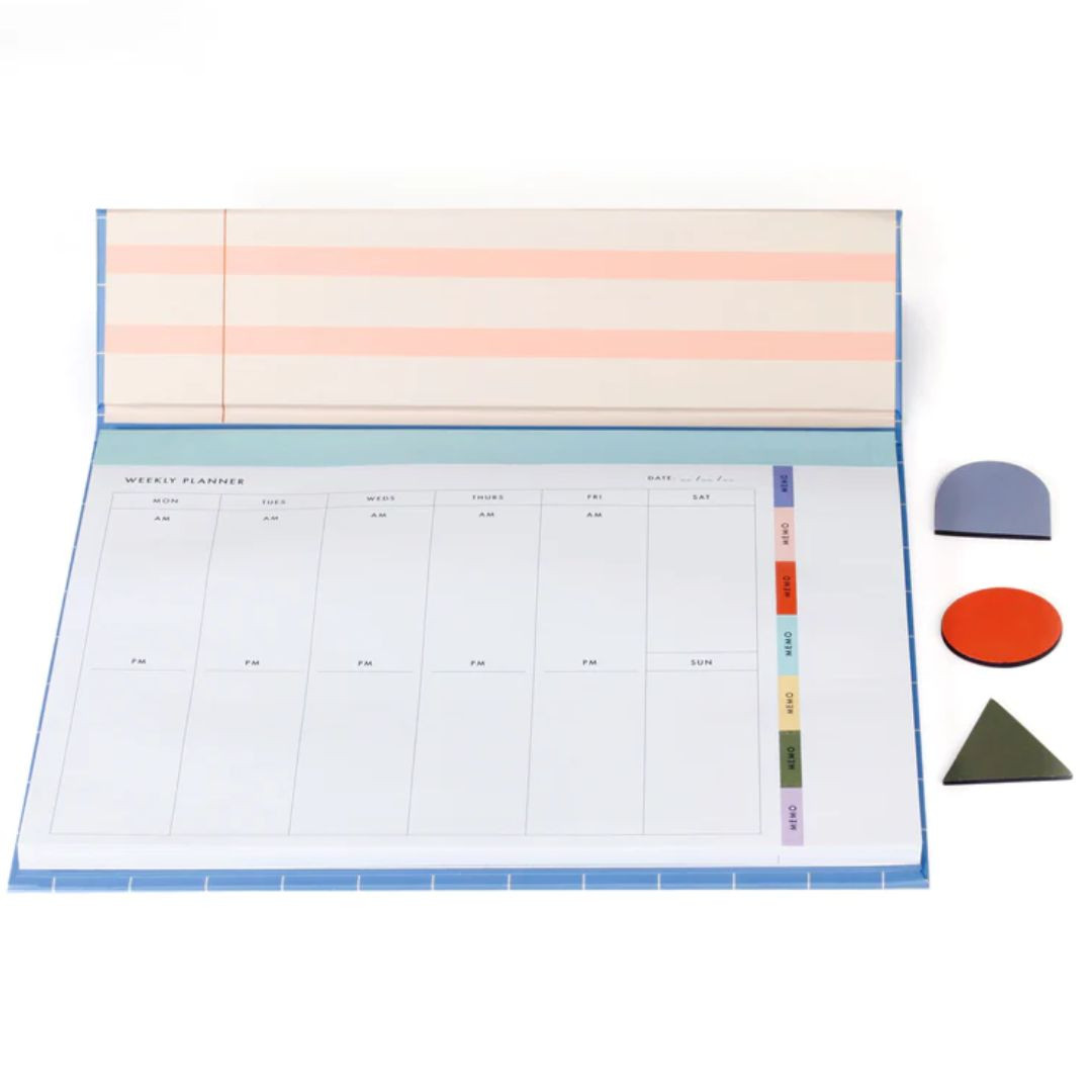 Retro-Design Weekly Desk Planner - RetroFestive.ca