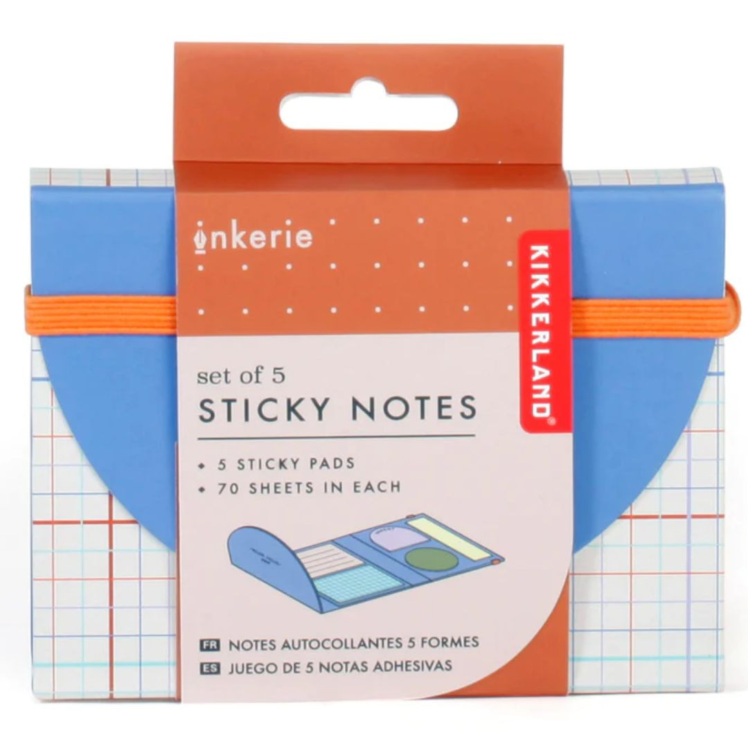 Set of 5 Retro-Design Sticky Notes - RetroFestive.ca