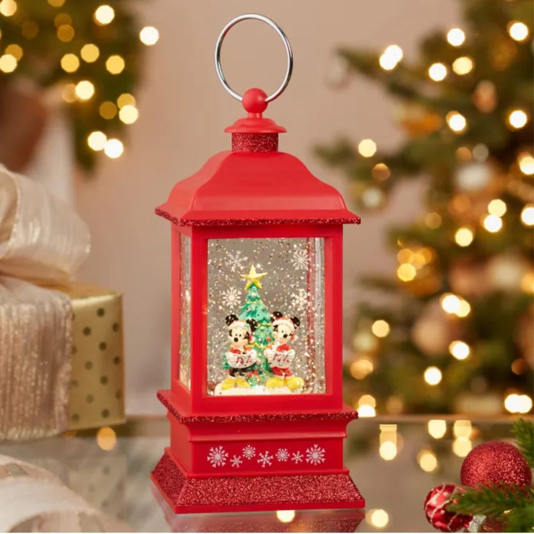 Mickey and Minnie Mouse Musical Light-Up Glitter Lantern - RetroFestive.ca