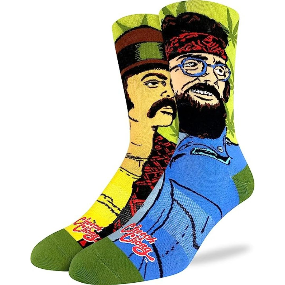 Cheech & Chong Portraits Men's Crew Socks by Good Luck Socks ...