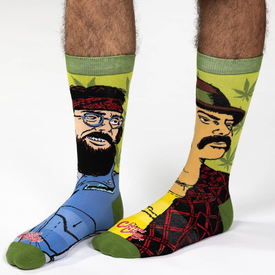 Cheech & Chong Portraits Men's Crew Socks by Good Luck Socks ...