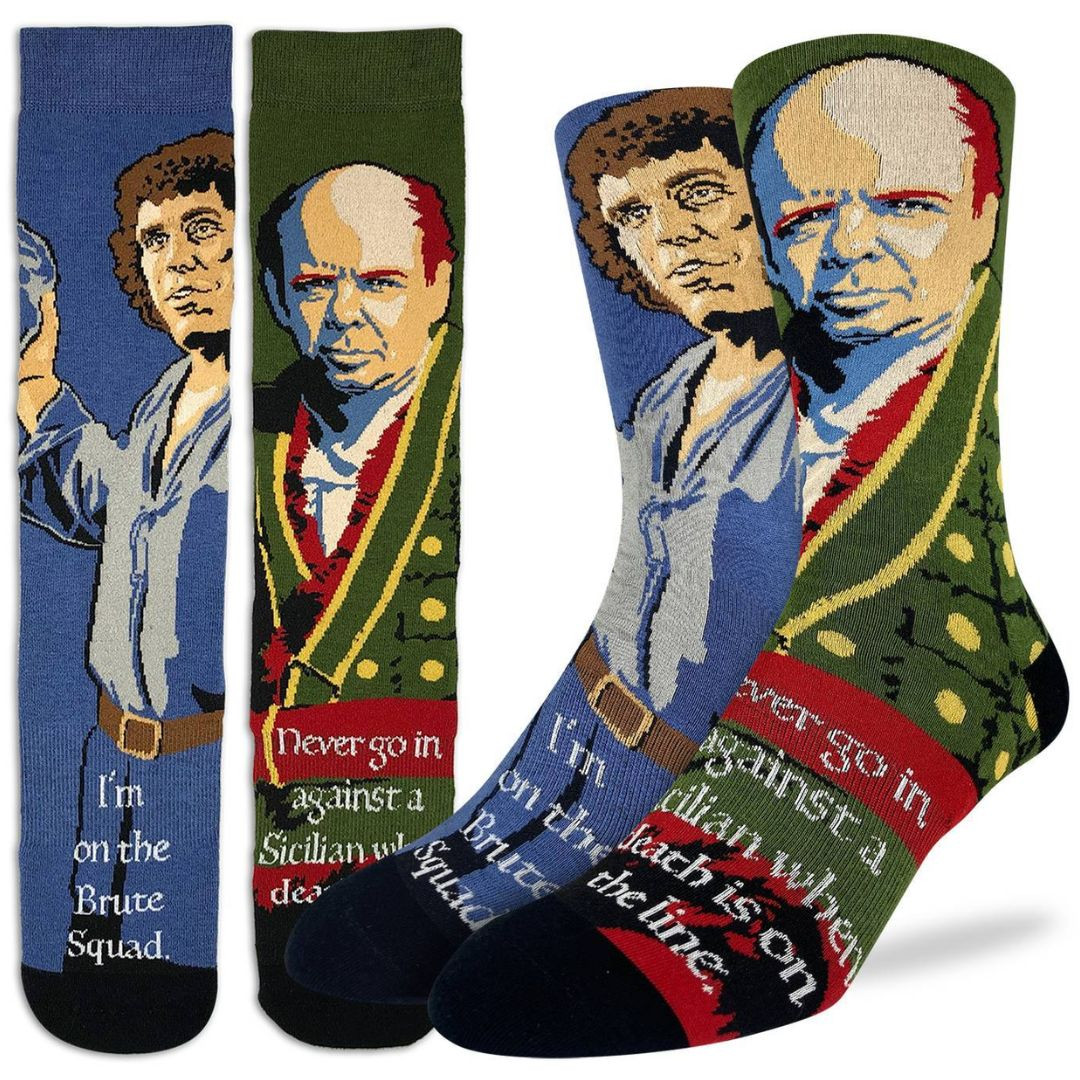 The Princess Bride Vizzini & Fezzik Men's Crew Socks by Good Luck Sock ...