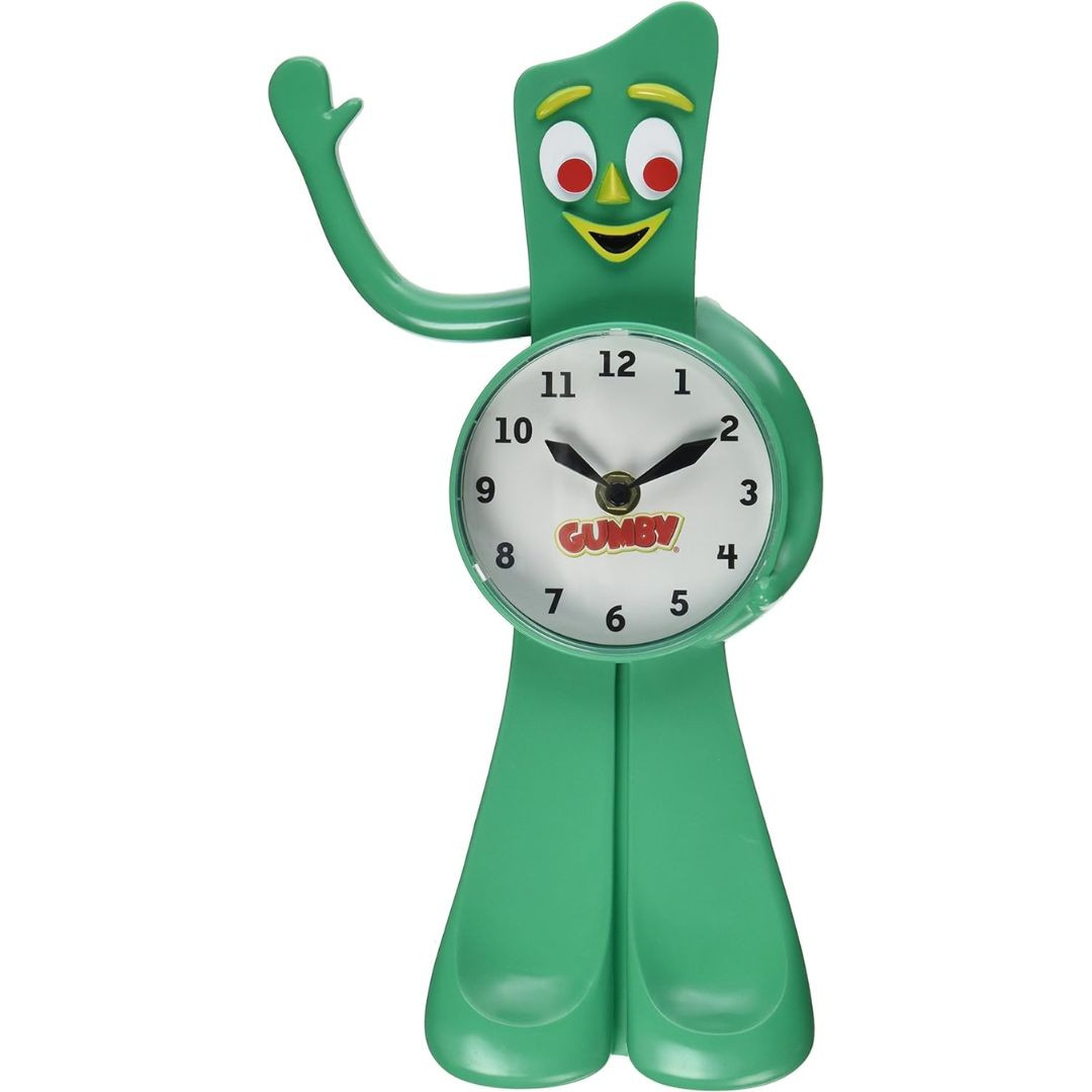 Waving Gumby 3-D Motion Clock - RetroFestive.ca