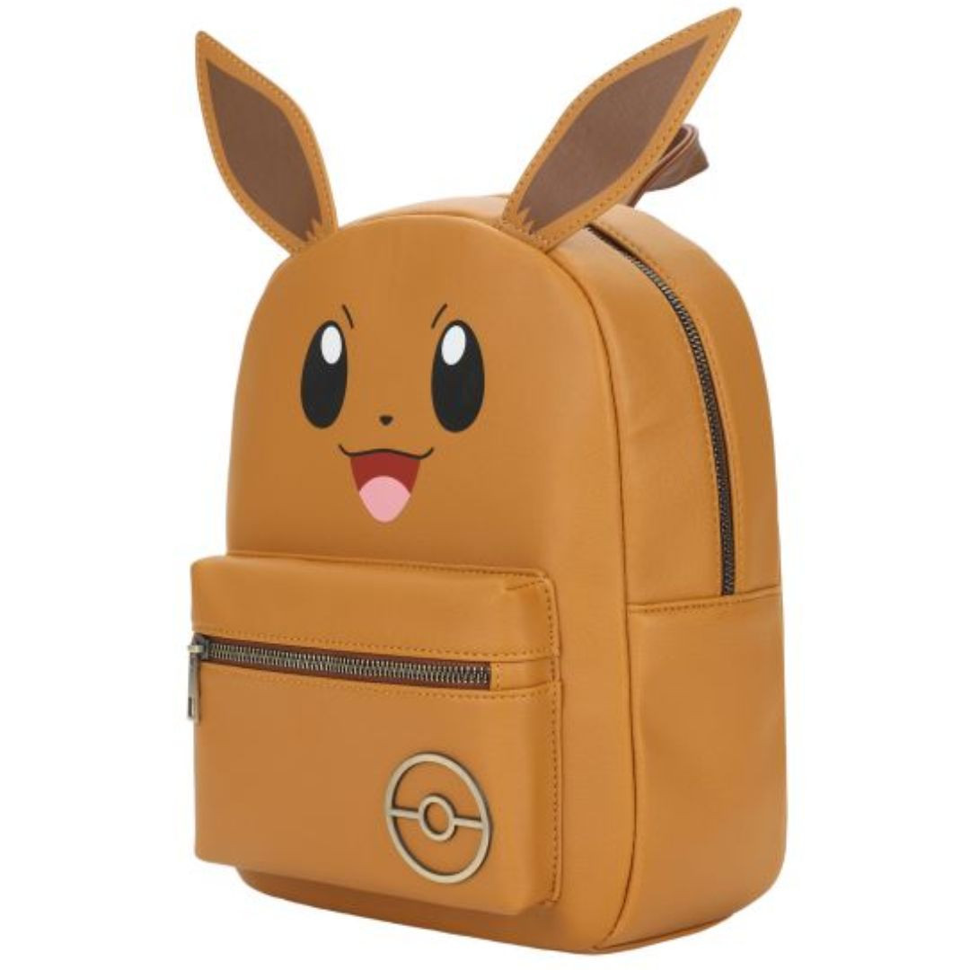 Pokemon Eevee Big Face Faux Leather Mini Backpack - RetroFestive.ca