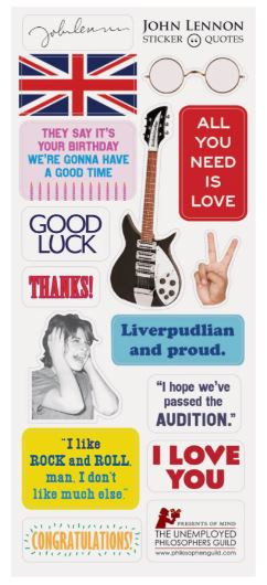 John Lennon Quotable Notables Greeting Card & Stickers - RetroFestive.ca
