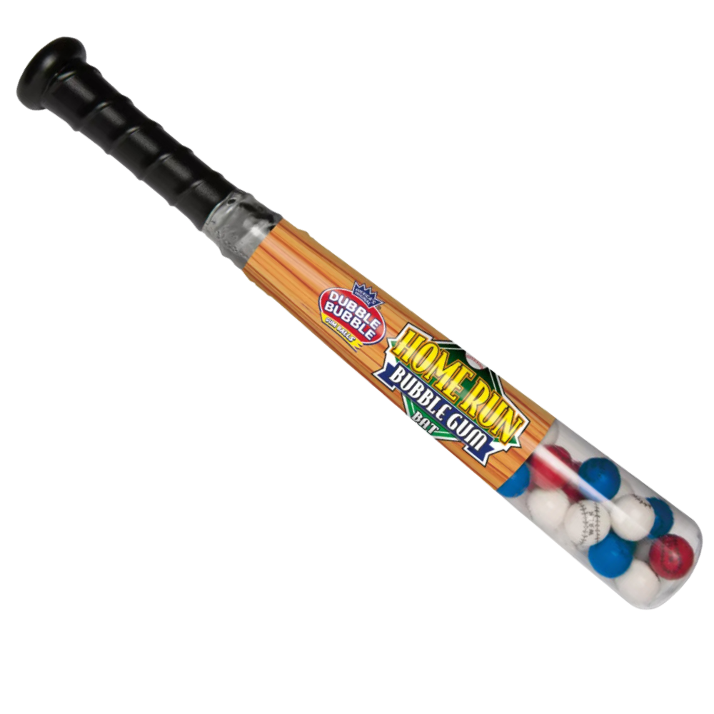 Dubble Bubble Home Run Bat Filled with Gumballs Canada | RetroFestive.ca