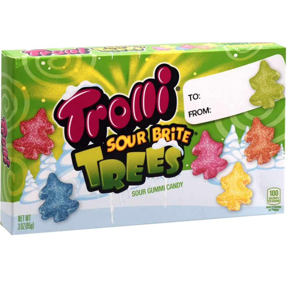 Trolli Sour Brite Trees Christmas Theatre Box Canada | RetroFestive.ca