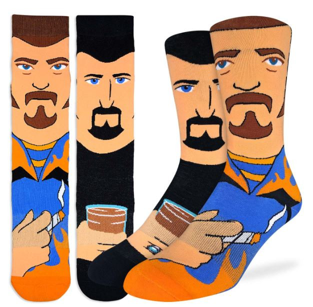 Trailer Park Boys Ricky & Julian Men's Crew Socks by Good Luck Socks ...