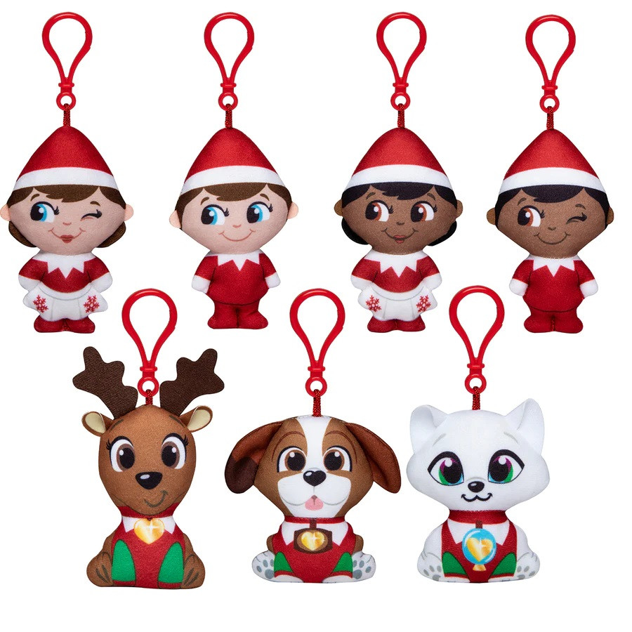 Arctic Fox Clip-On - Elf on the Shelf Plushee Pets NEW - RetroFestive.ca