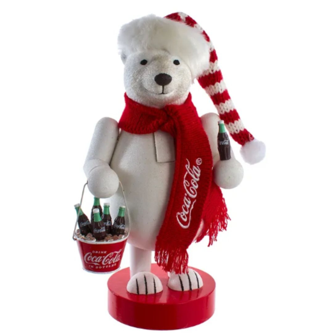 14-Inch Coca-Cola Polar Bear Nutcracker - RetroFestive.ca