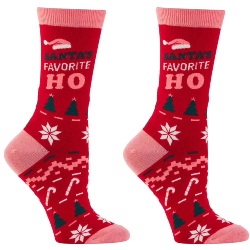 Santa's Favorite Ho Crew Socks by Yo Sox Canada | RetroFestive.ca