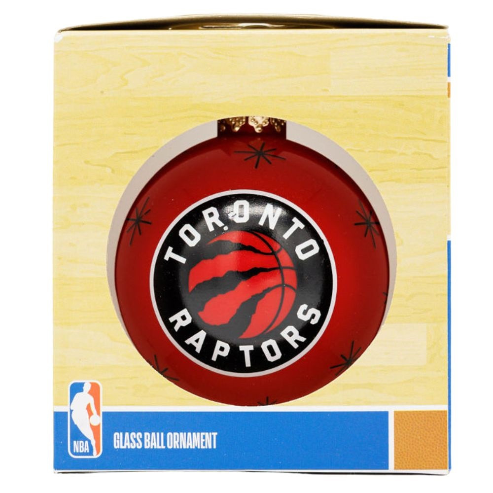 NBA 2023 Toronto Raptors Glass Ball Ornament Canada | RetroFestive.ca