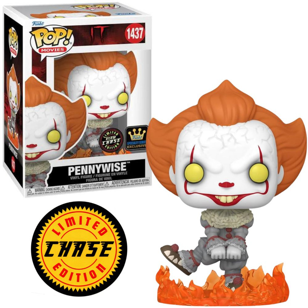 Pop Horror Pennywise Dancing Funko 73942 Glow Chase Retrofestiveca