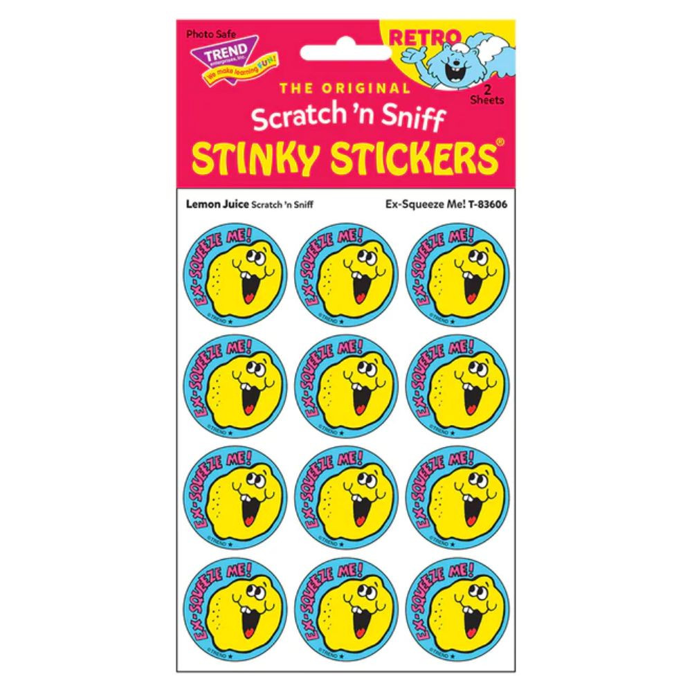 Ex-Squeeze Me! - Lemon Juice Scent Retro Scratch 'n Sniff Stickers ...