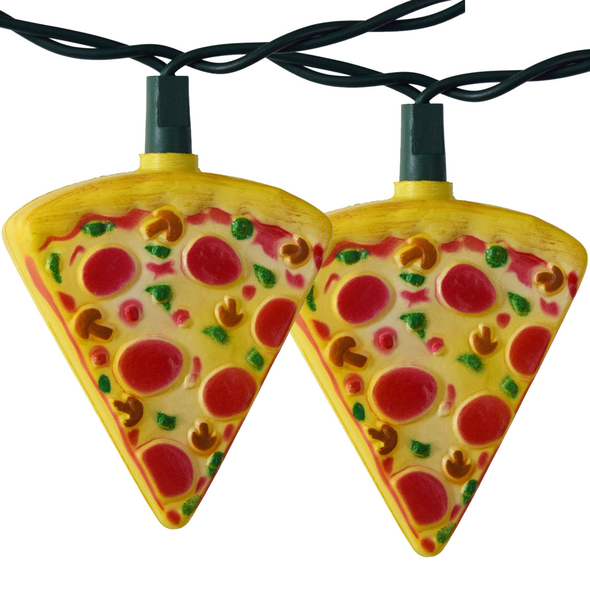 Novelty Pizza Lights - String Set of 10 | RetroFestive.ca