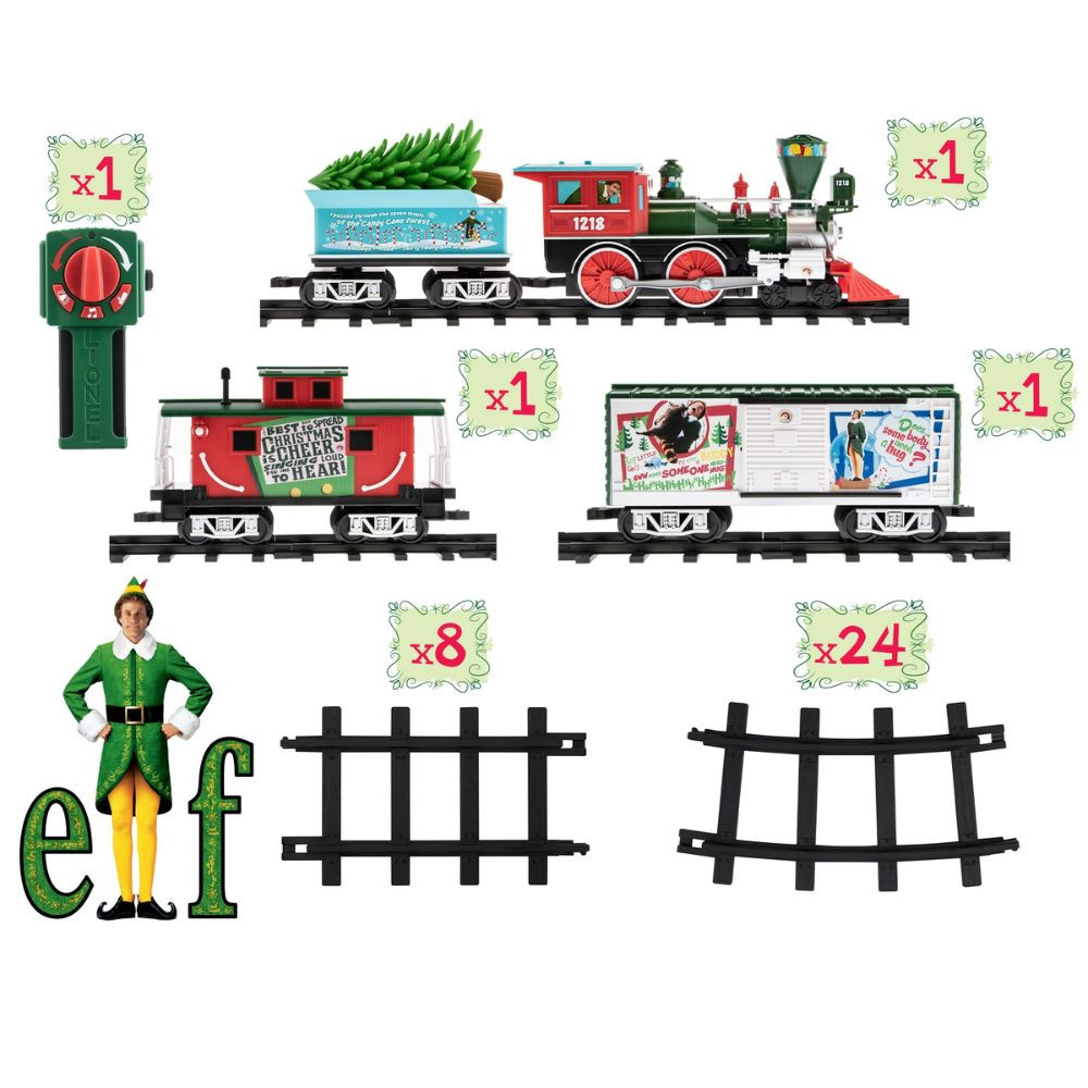 Elf Ready-to-Play Train Set by Lionel - 36-Piece Set - RetroFestive.ca