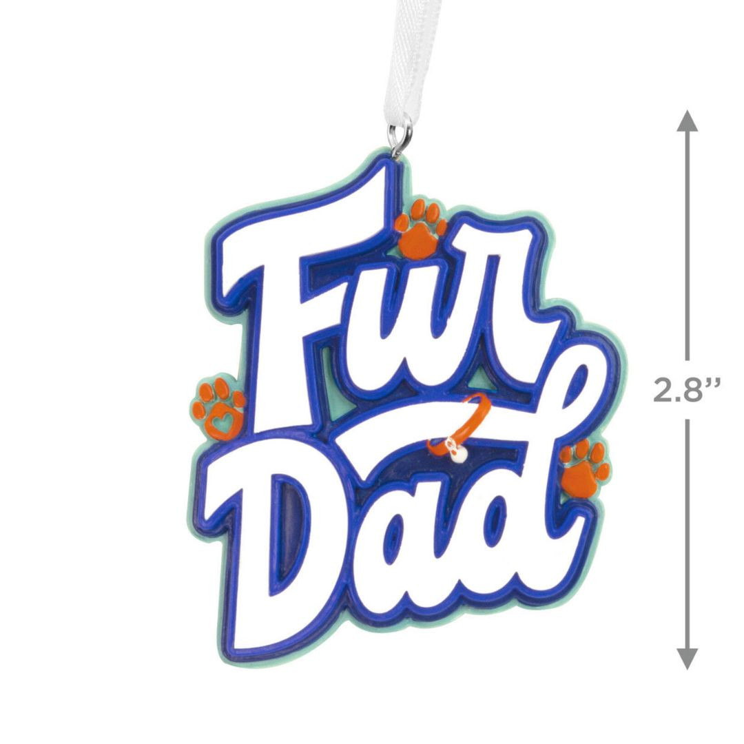 Fur Dad Word Art Ornament by Hallmark - RetroFestive.ca