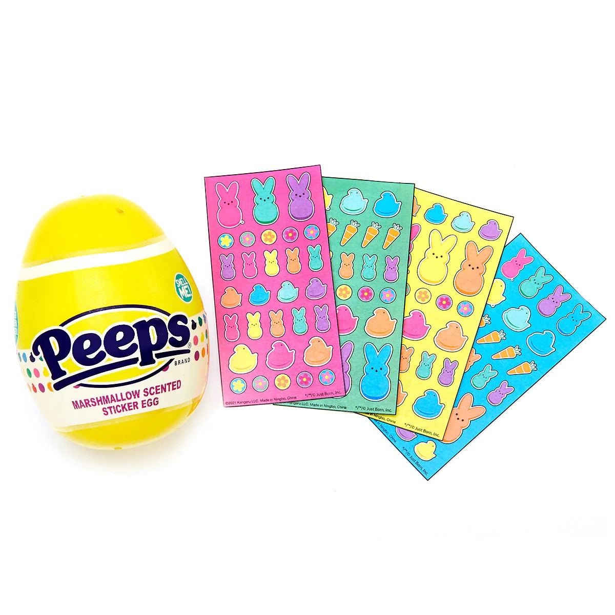 Peeps Marshmallow Scented Stickers Easter Egg - RetroFestive.ca