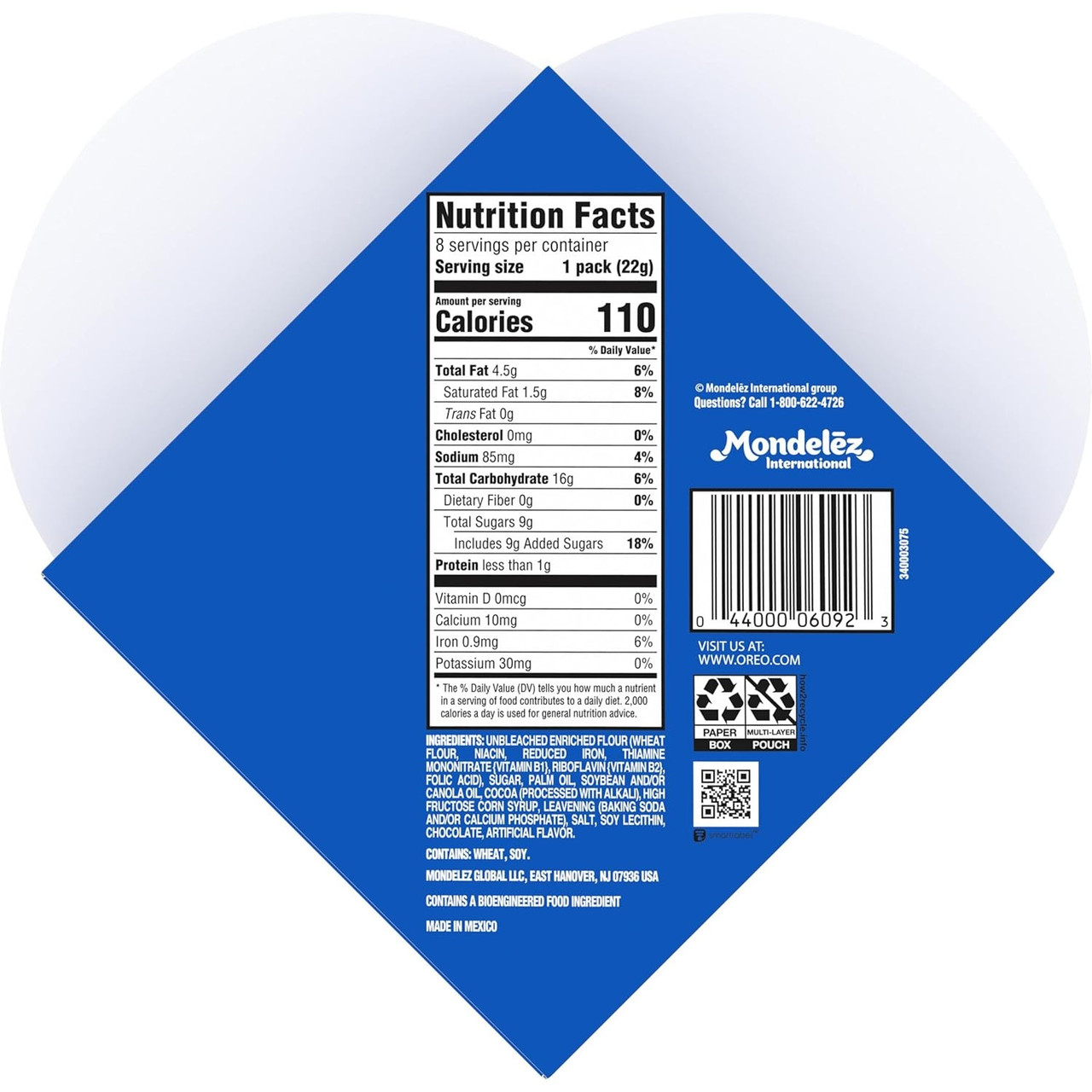 Oreo Cookies in Heart-Shaped Valentine Box - RetroFestive.ca