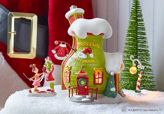 Grinch's Santy Suit Shoppe - Grinch Village by Department 56 ...