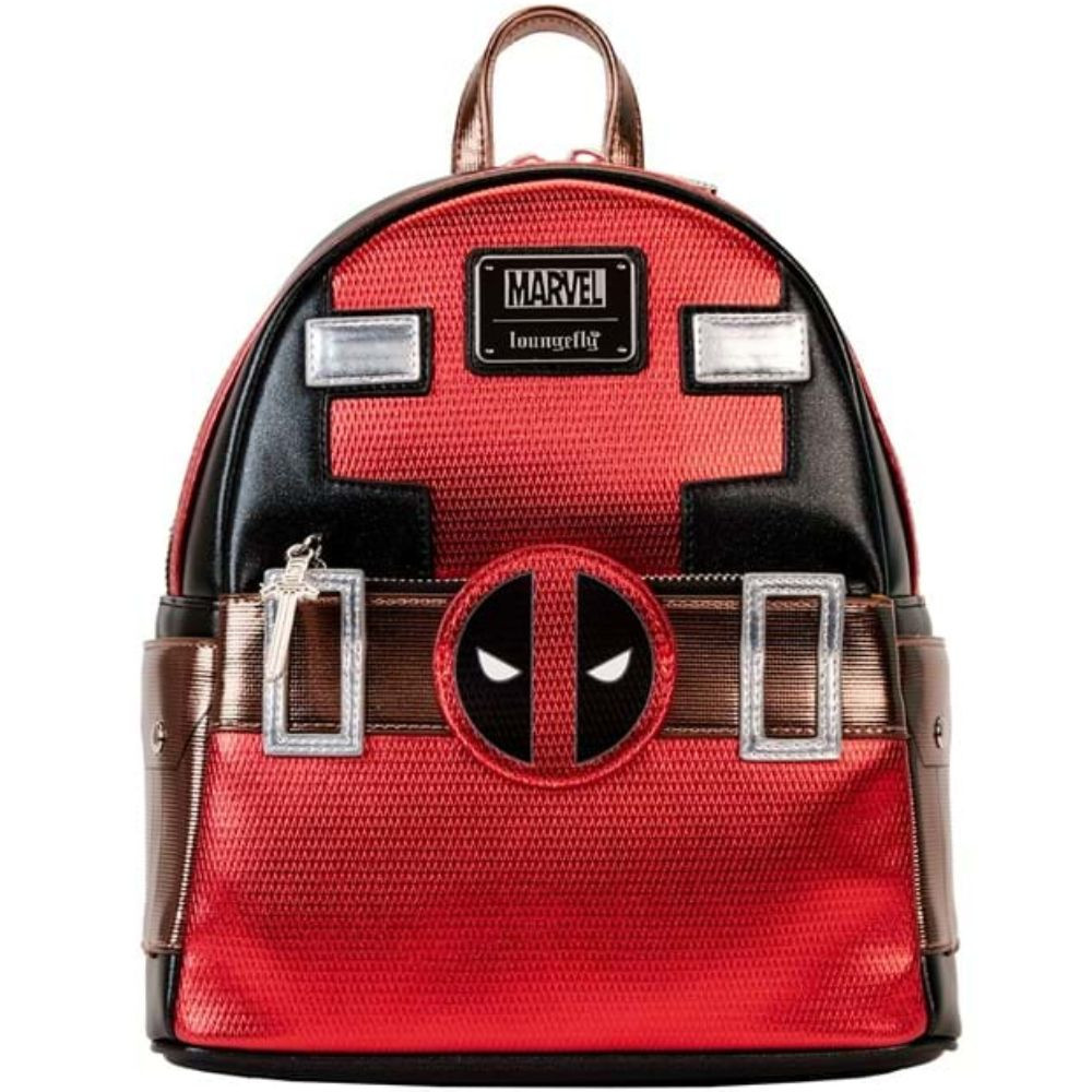 Marvel Deadpool Metallic Cosplay Backpack by Loungefly - RetroFestive.ca