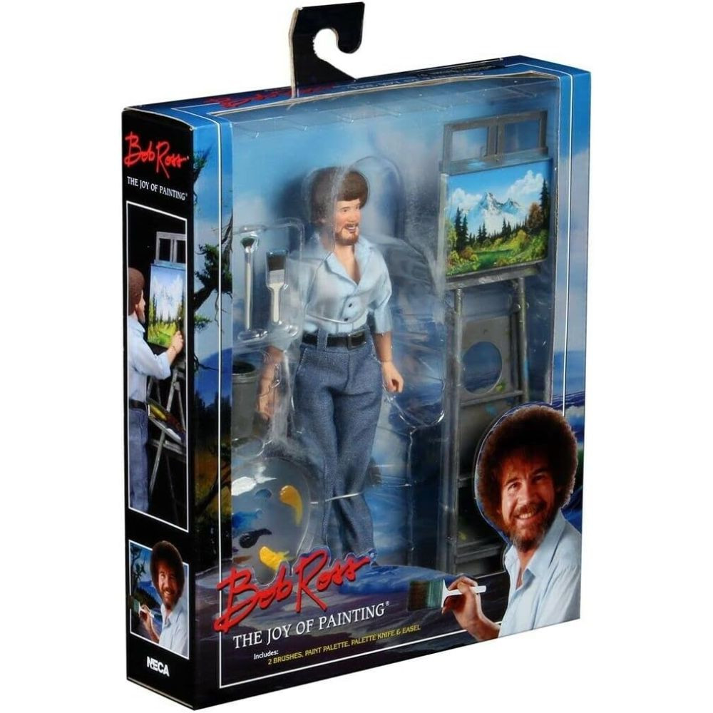 Bob Ross 8-Inch Clothed Figure by NECA - RetroFestive.ca