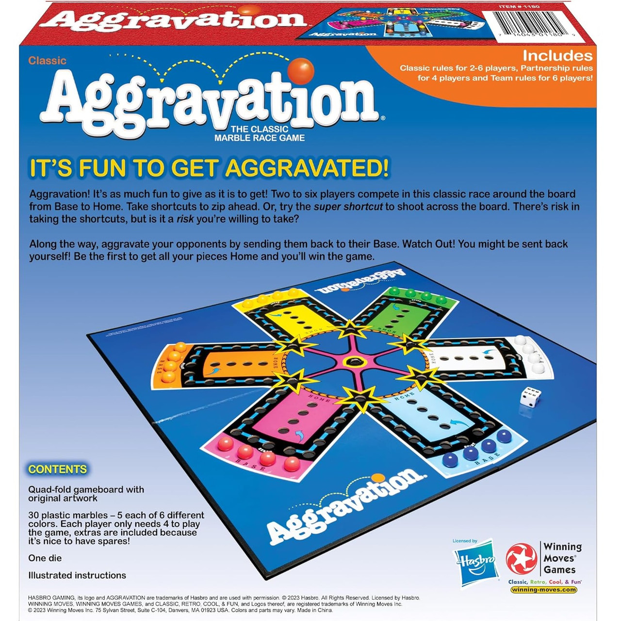 Aggravation Board Game - RetroFestive.ca