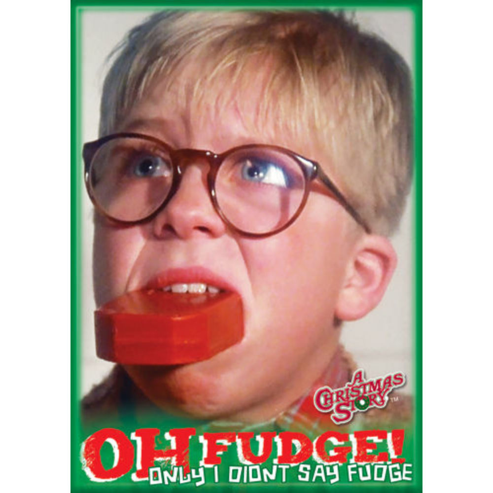 Oh Fudge A Christmas Story Flat Fridge Magnet - RetroFestive.ca