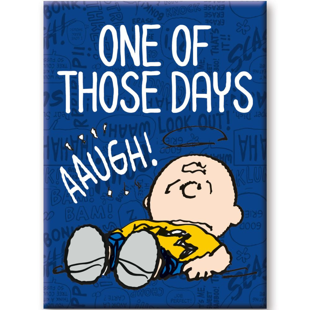 One Of Those Days Peanuts Flat Fridge Magnet - RetroFestive.ca