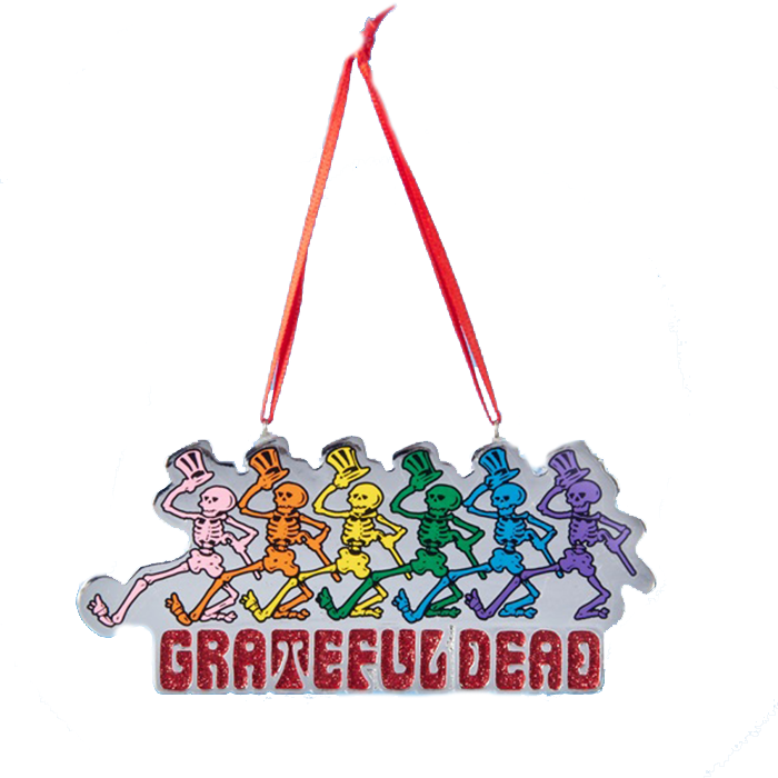 Grateful Dead Skeletons Christmas Tree Ornament - RetroFestive.ca