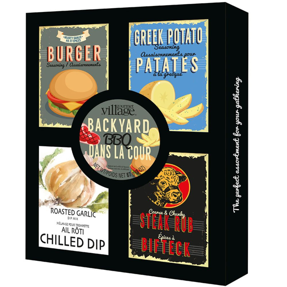 Backyard BBQ Party Pack Set of 4 by Gourmet Village - RetroFestive.ca