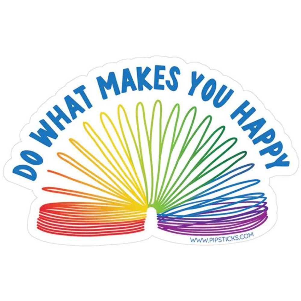 Do What Makes You Happy Vinyl Sticker By PipSticks - RetroFestive.ca