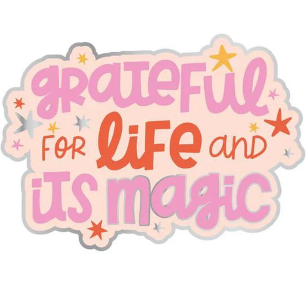 Grateful for My Life Vinyl Sticker By PipSticks - RetroFestive.ca
