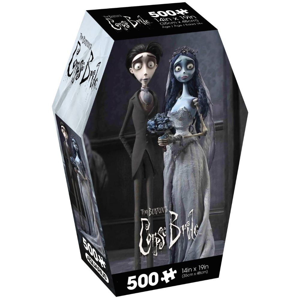 Corpse Bride 500 pc Puzzle in Coffin-Shaped Box - RetroFestive.ca