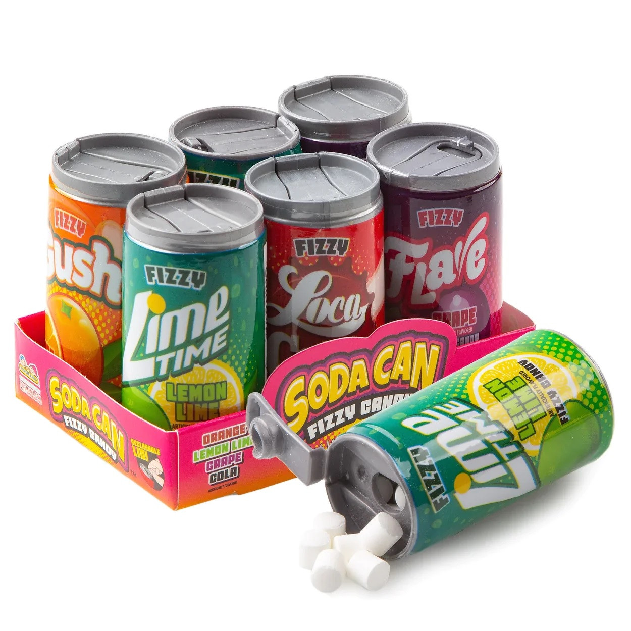 Soda Blasters Fizzy Candy 6-Pack - RetroFestive.ca