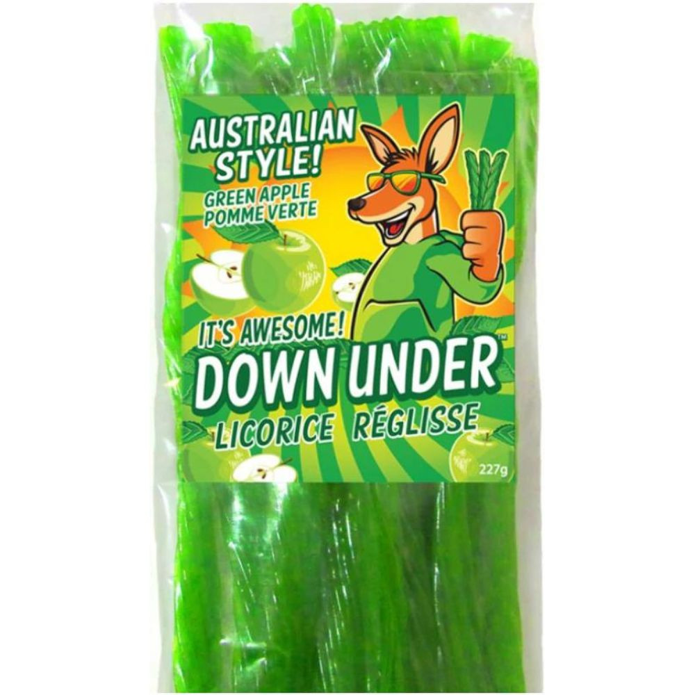 Down Under Aussie Style Licorice - Green Apple - RetroFestive.ca