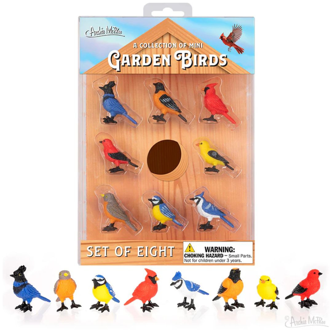 Collection of Mini Garden Birds - RetroFestive.ca
