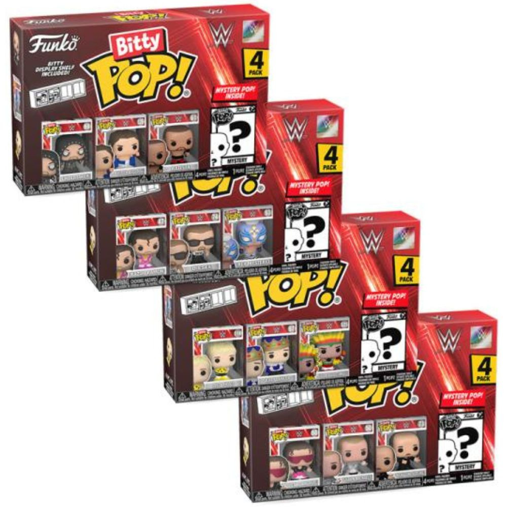 Bitty Pop! : WWE 4-Figure Pack - Random Style - RetroFestive.ca