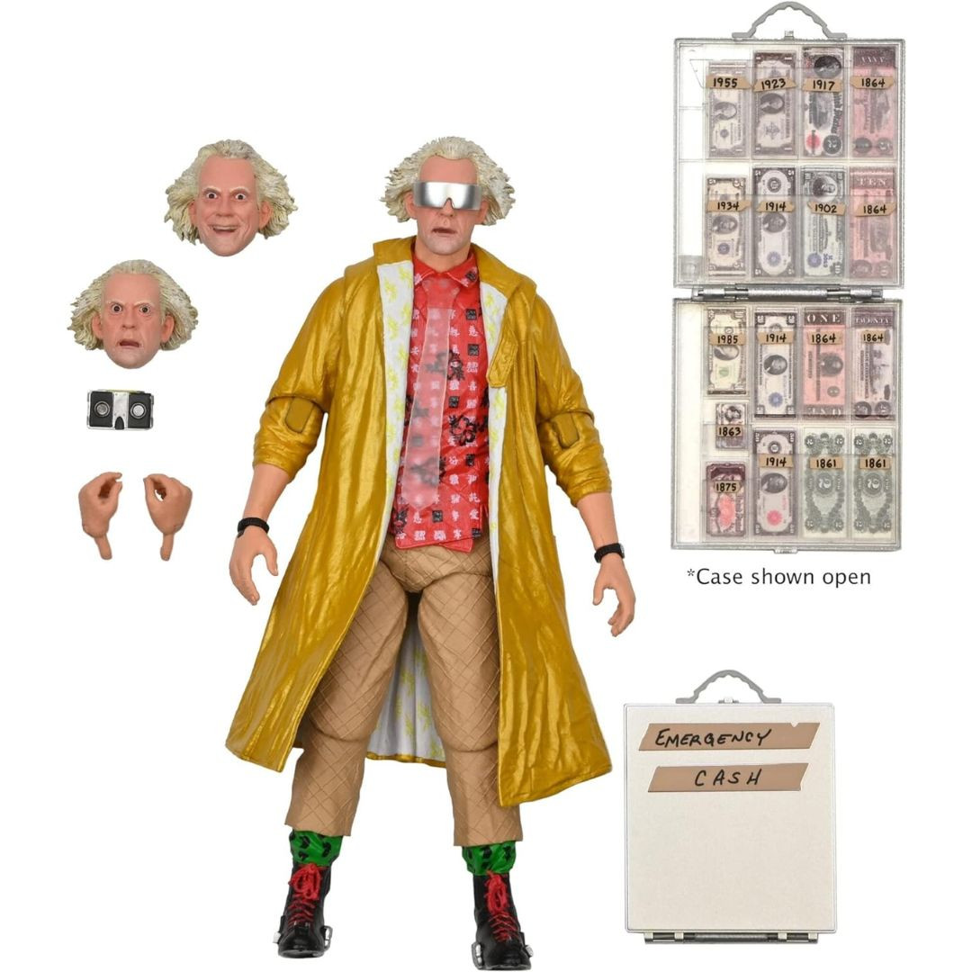 Back to the Future 2 Ultimate Doc Brown 2015 Action Figure by NECA ...