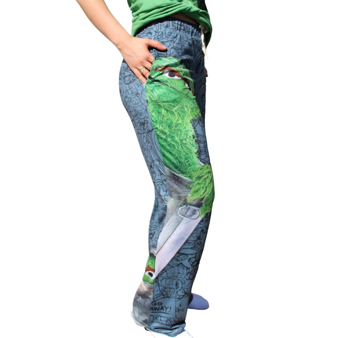 Sesame Street Oscar Grouchy Pants Lounge Pants - RetroFestive.ca
