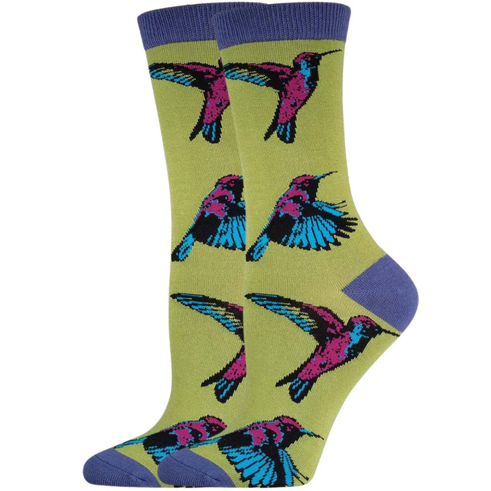 Hummingbird Socks for Women by Socksmith - RetroFestive.ca