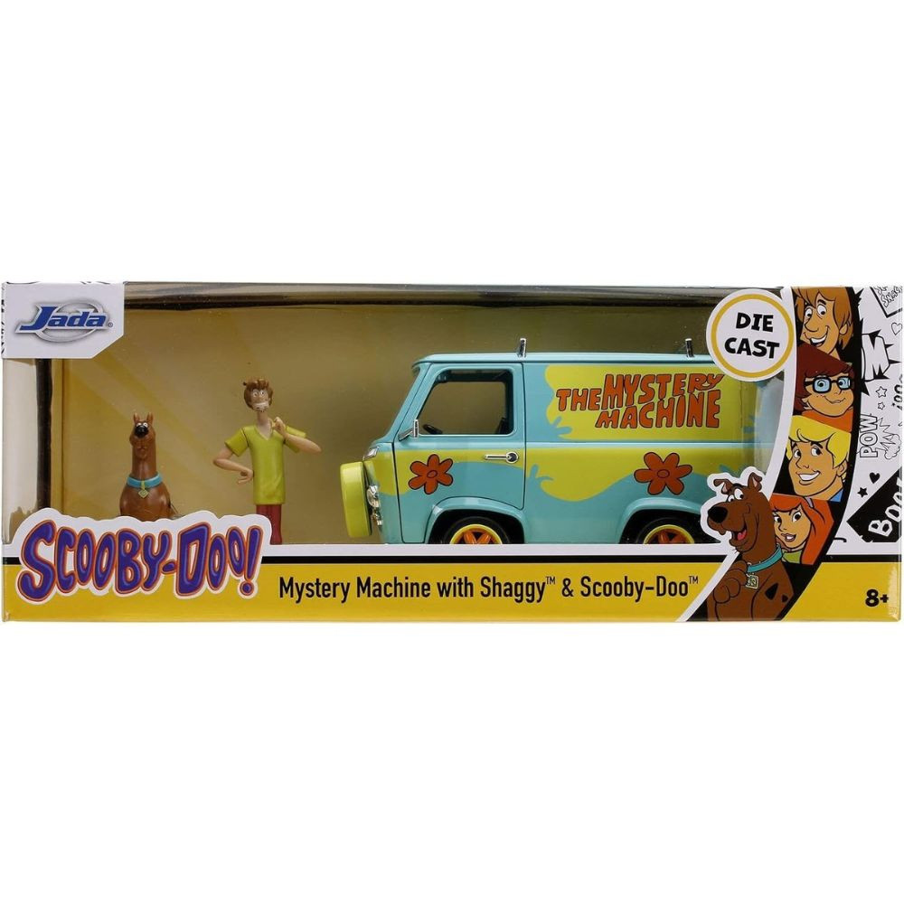 Diecast Mystery Machine with Shaggy and Scooby Figures (1:24 Scale ...